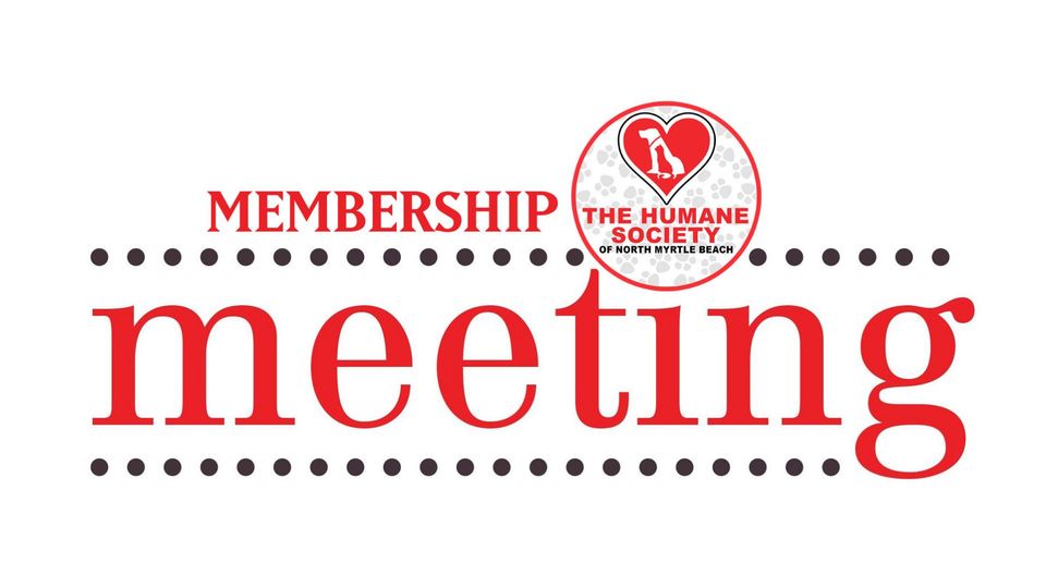 HSNMB September Membership Meeting 2022 – The Humane Society of North ...