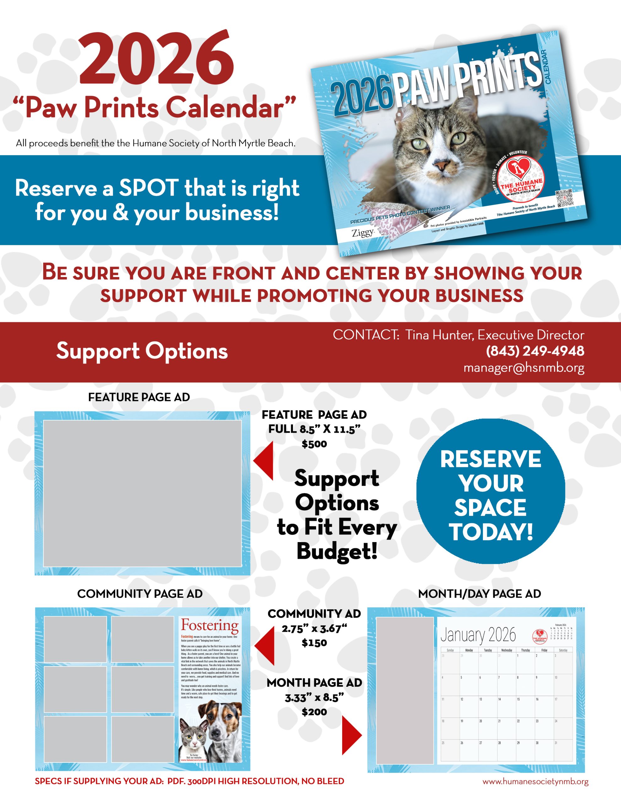 2026 PAW PRINT ADVERTISING OPPORTUNITIES – The Humane Society of North ...